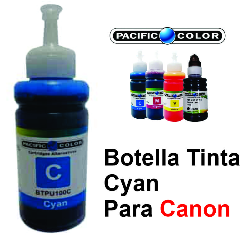 Botella Tinta Canon GI-11C– Cyan de 70 ml, Tinta con frasco especial para impresoras PIXMA G2160 ...